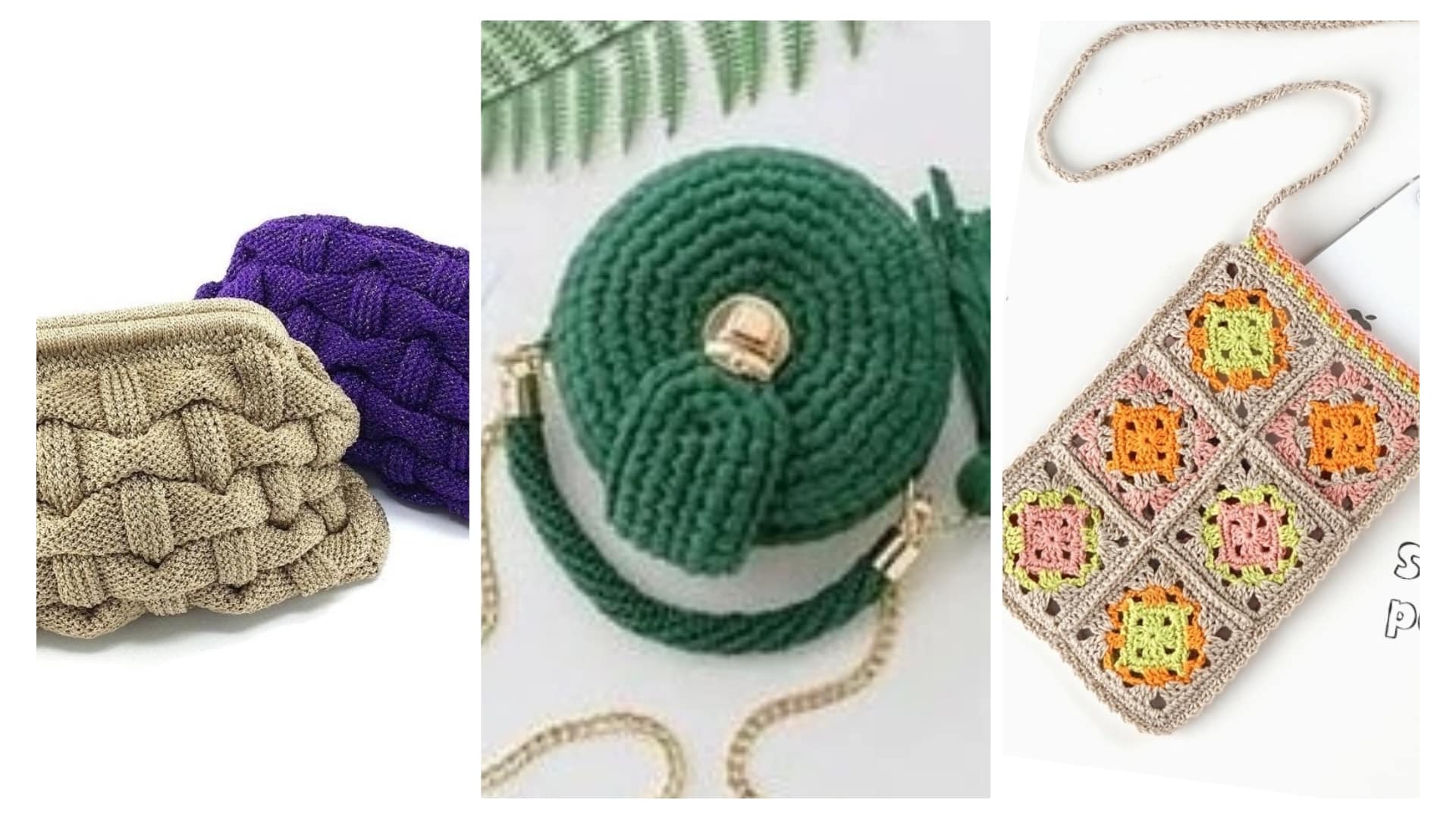 Bolsa de Crochê passo a passo: mais 18 modelos lindos com gráficos