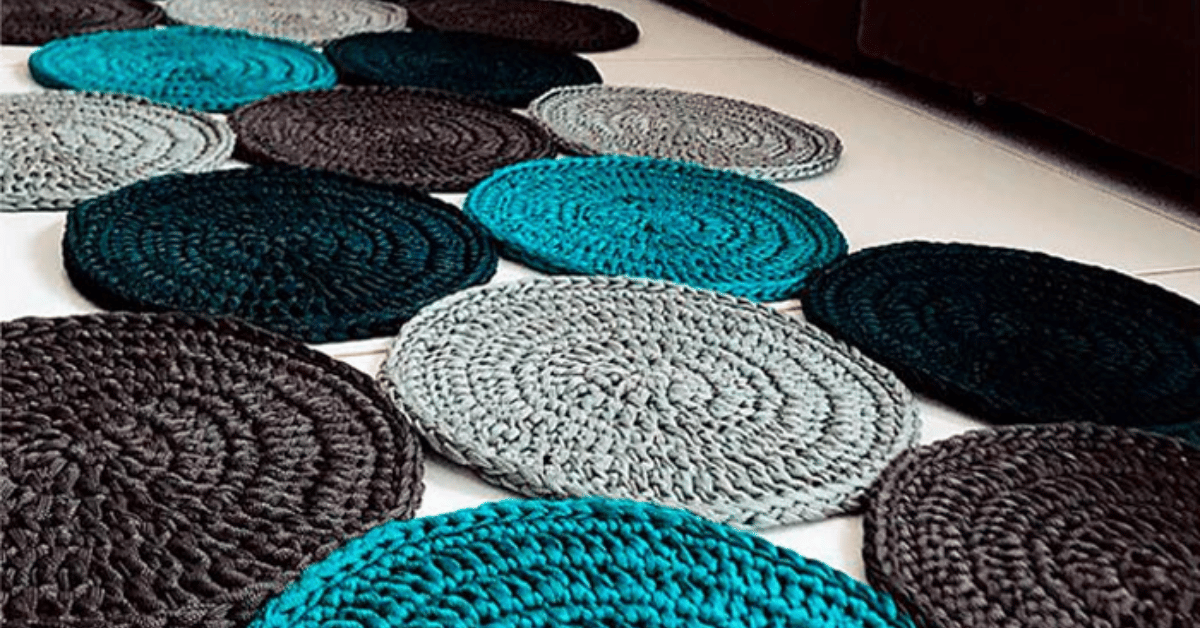 Tapete de Crochê com Fio Náutico Art: Passo a Passo com Gráfico