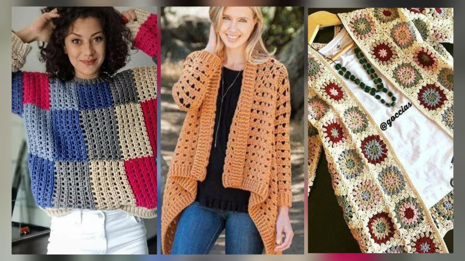 20 Casacos de Crochê com Gráficos e 2 Receitas Imperdíveis