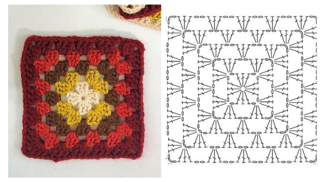Squares de Crochê para Iniciantes: 70 Gráficos Grátis e Tutoriais Fáceis