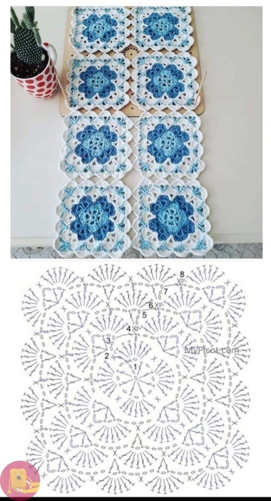 Squares de Crochê para Iniciantes: 70 Gráficos Grátis e Tutoriais Fáceis