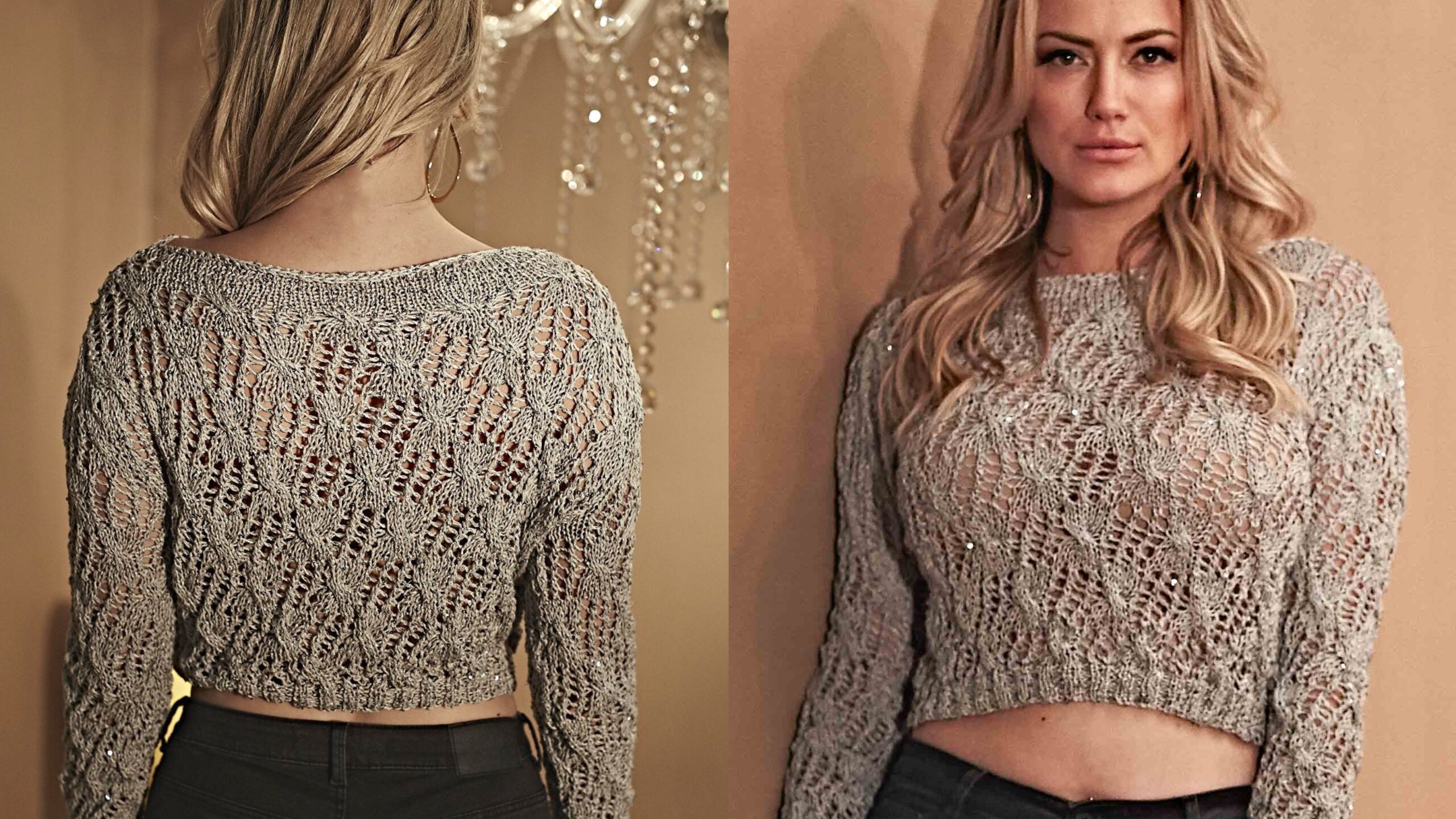 Cropped manga longa de crochê: Passo a passo