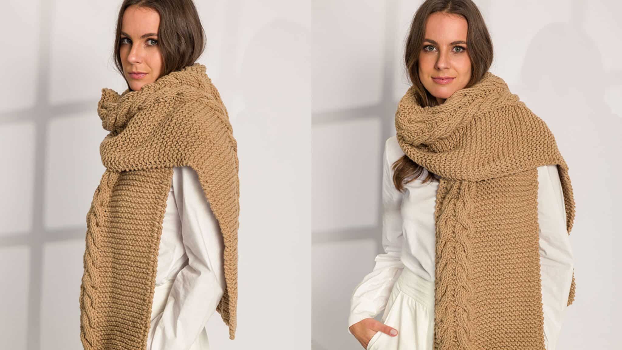 Cachecol Trança em Tricô: Passo a passo