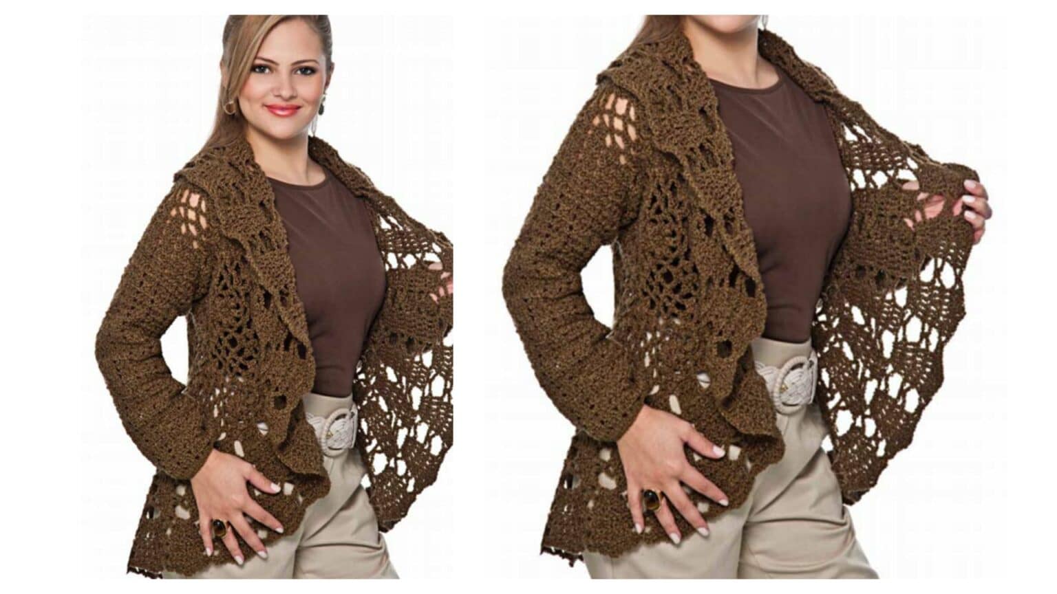 Casaco de Crochê Rendado: Receita Passo a Passo Com Gráficos