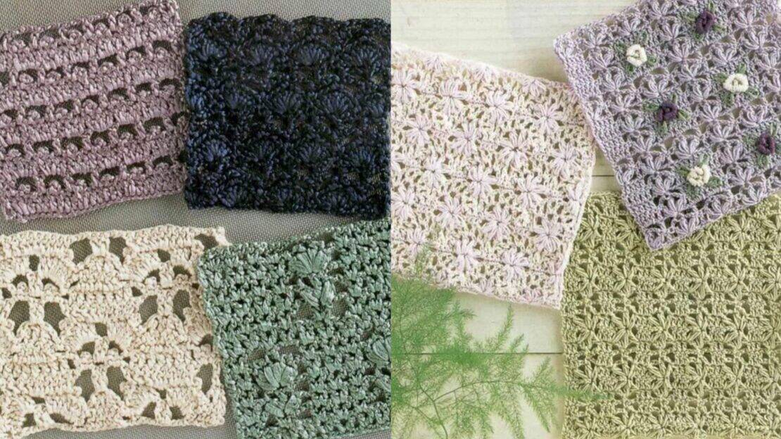 Pontos de Crochê Diferentes com Gráficos para Criar Peças