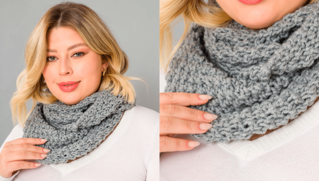 Gola de Tricô Urbano Lindíssima Passo a Passo Fácil de Copiar