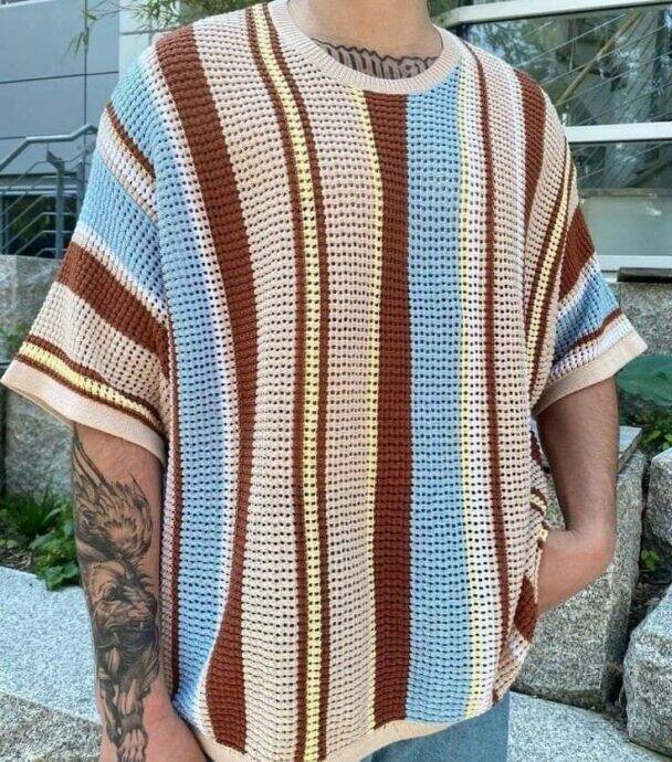 Crochê para Homens: 20 Camisas - Ideias para Te Inspirar Parte 1
