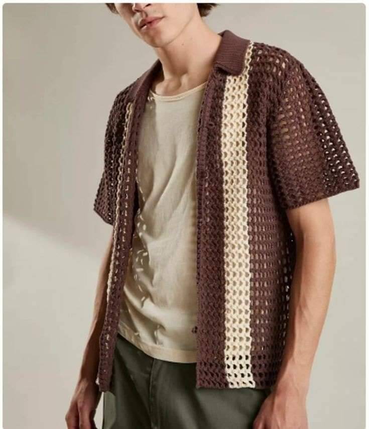 Crochê para Homens: 20 Camisas - Ideias para Te Inspirar Parte 2