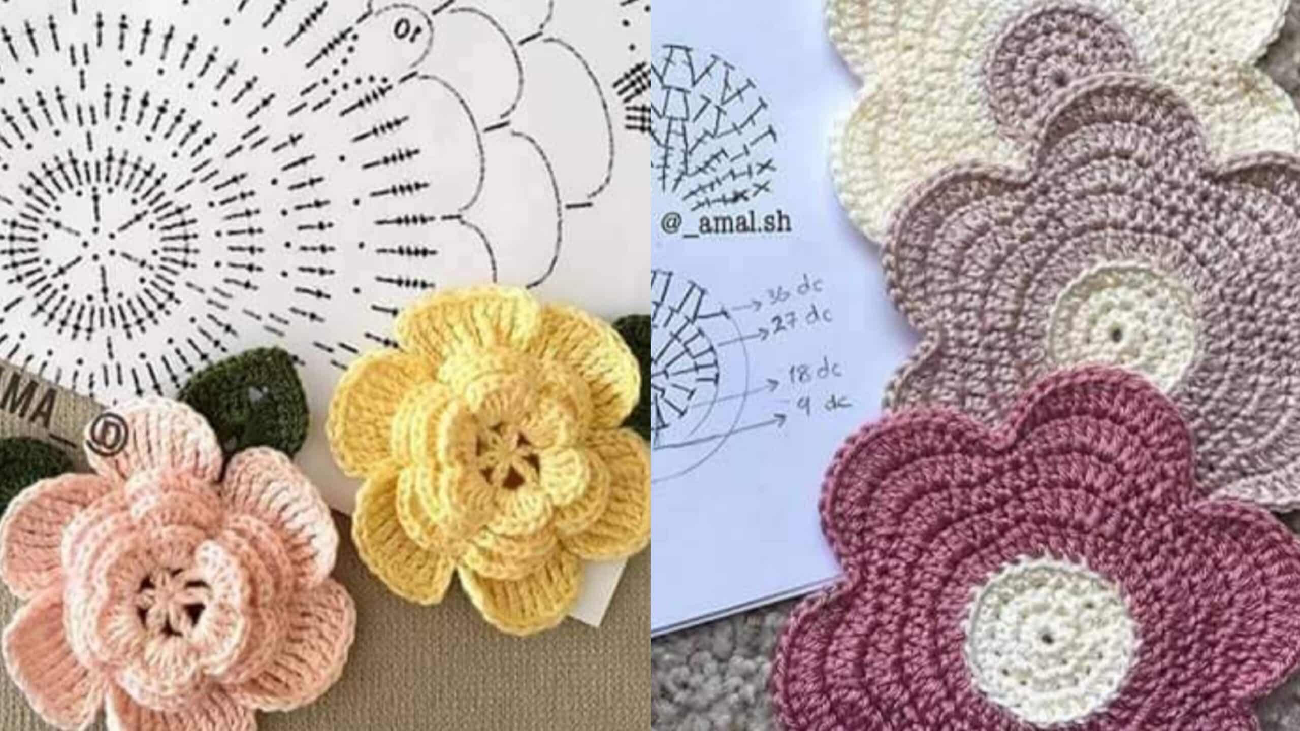 Inspire-se e Aprenda a Fazer Lindas Flores em Crochê