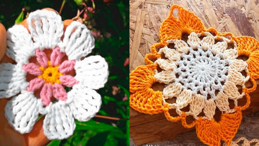 Square de Crochê Floral: Invente Sua Arte Com Nossas Ideias!