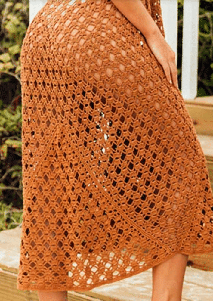 Moda Praia Crochê: Saídas com Graficos