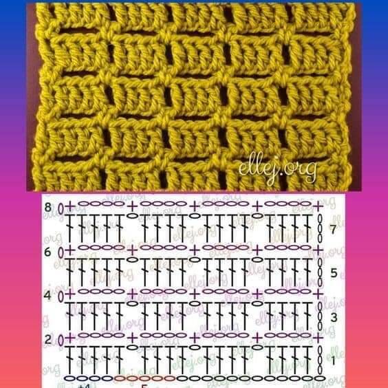 Pontos de Crochê com Gráficos: 15 Ideias para Seu Projeto Pt 1