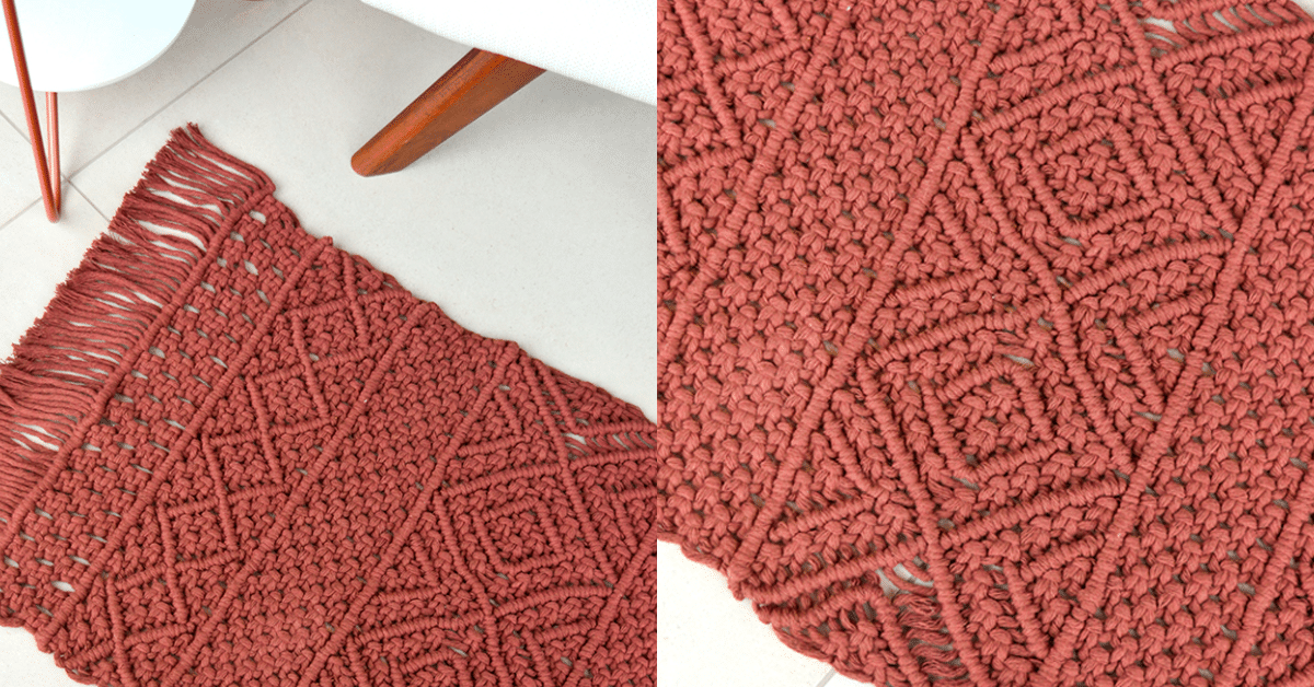 Faça Esse Lindíssimo Tapete Macramê Síria Para Vender