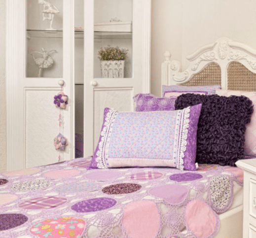 Colcha Patchwork Lilás