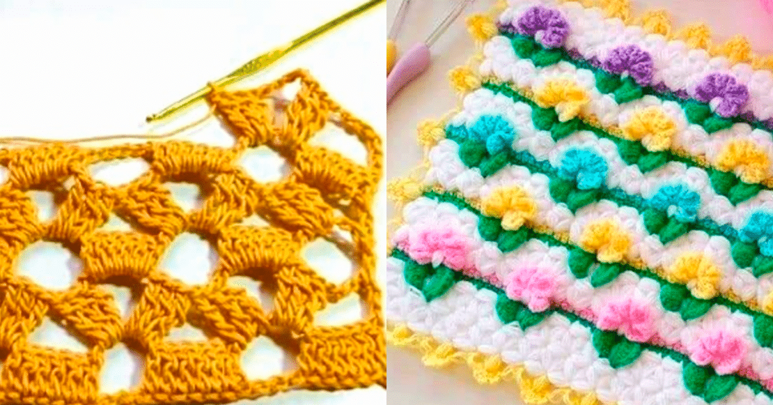 28 Pontos de Crochê: Lindas Amostras para Criar Suas Peças