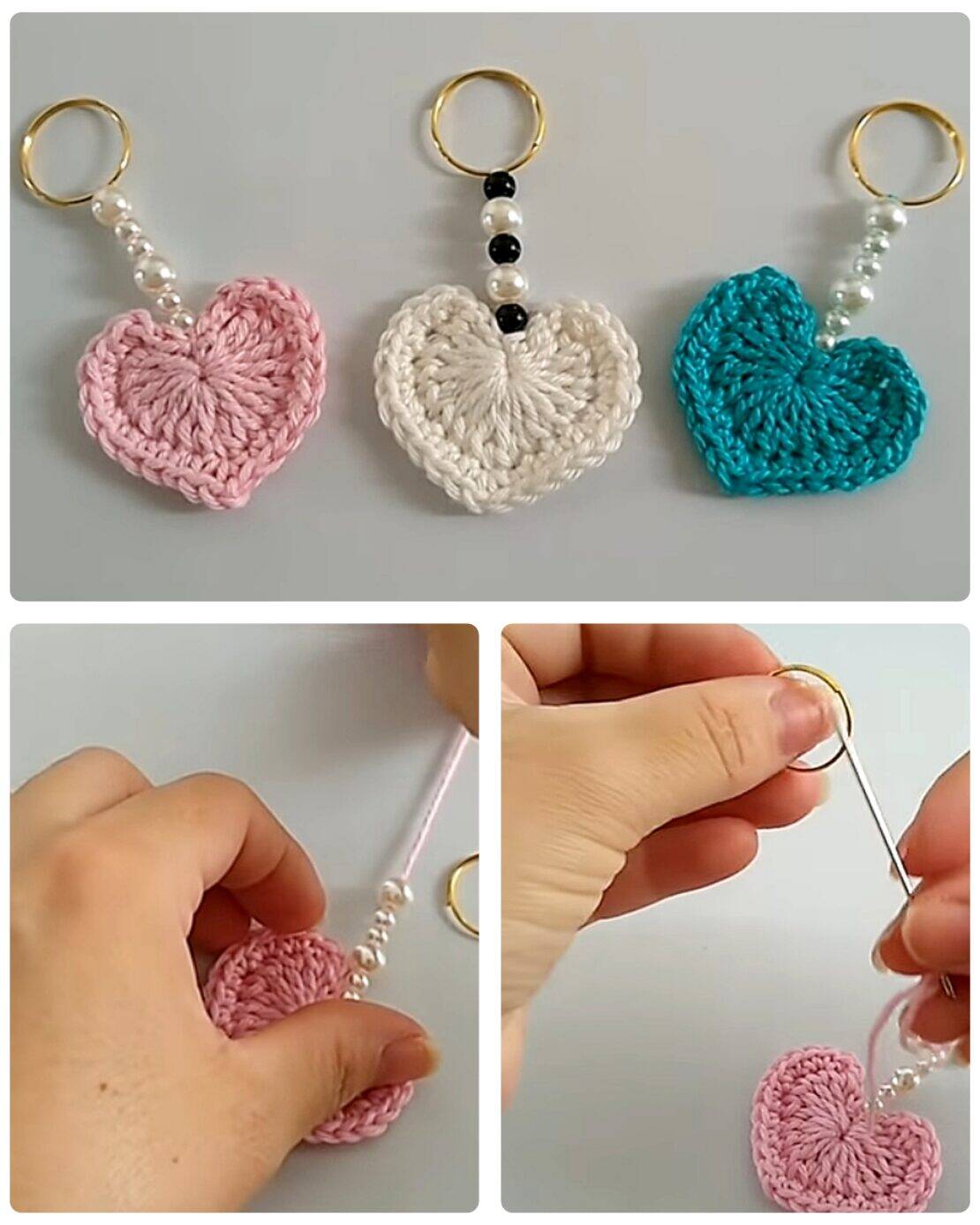 Chaveiro de Crochê para Iniciantes com Sobras de Fio
