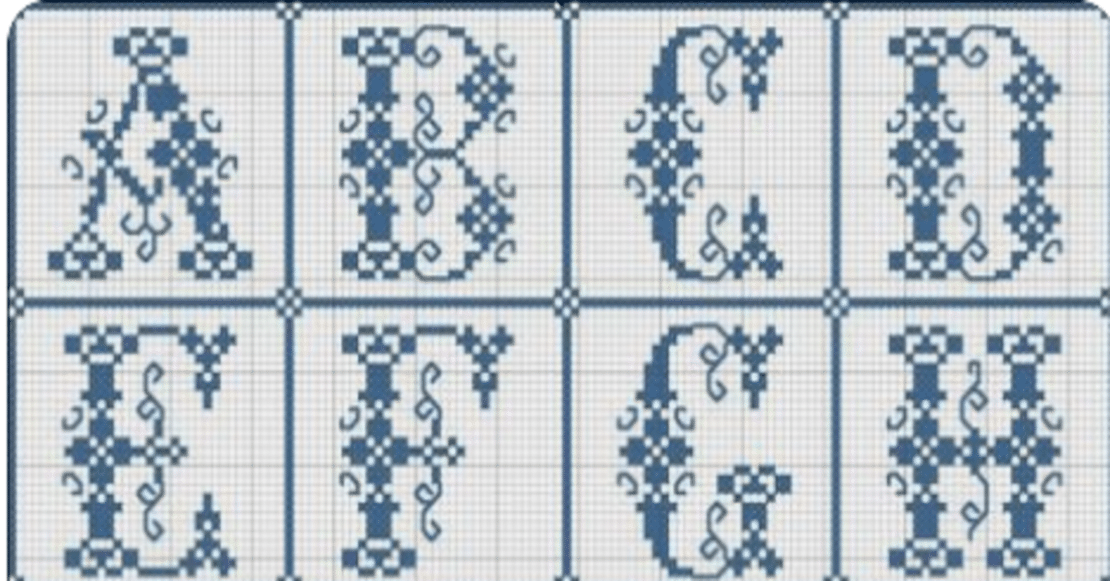 Letras em ponto Cruz: Vários Modelos para se Inspirar!