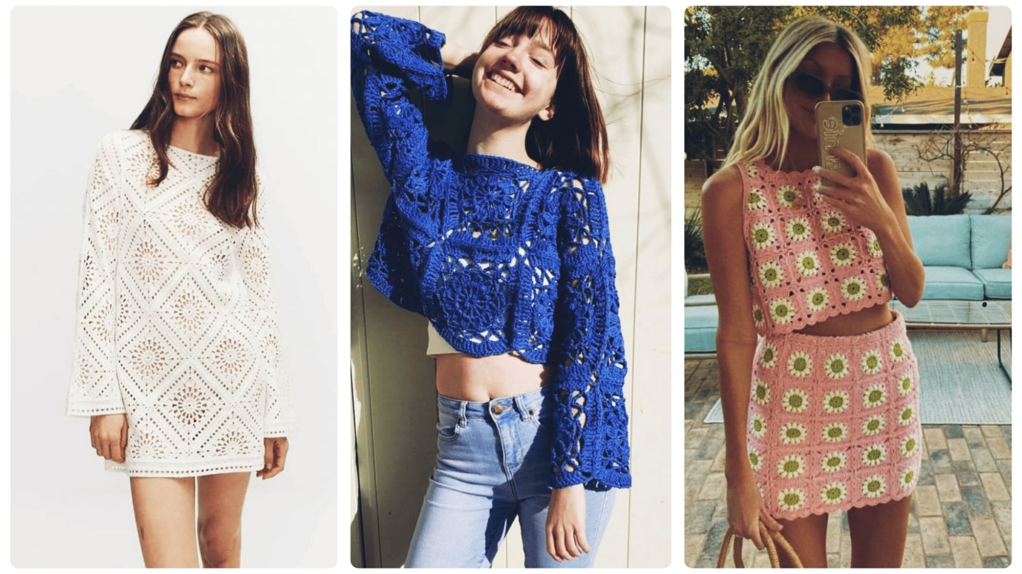 Squares de Crochê: Versatilidade e Autenticidade em Tendências de Moda