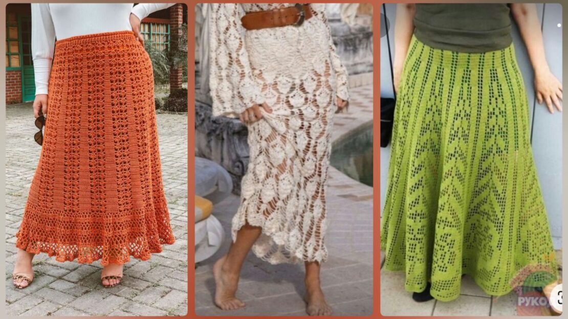 Desvende a Beleza do Crochê: Saias Longas para o Outono - 15 Gráficos e Vídeoaula Exclusiva!