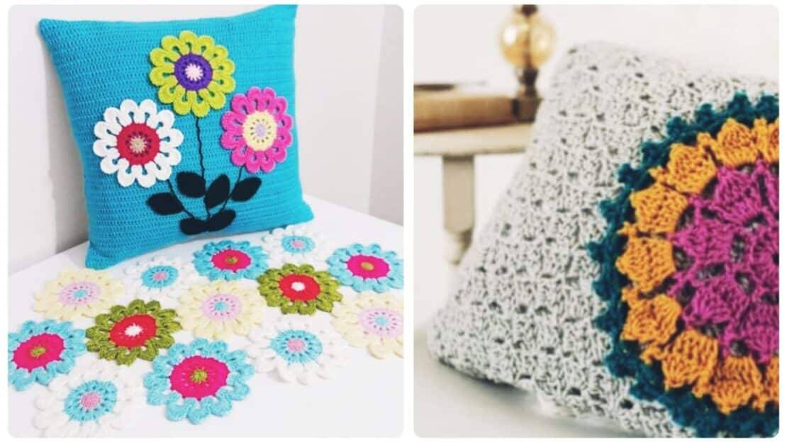 Transforme sua Decoração com Almofadas em Crochê: 12 Modelos de ...