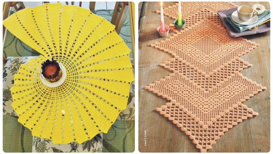 10 Lindos Trilhos de Mesa em Crochê para Você Conhecer!