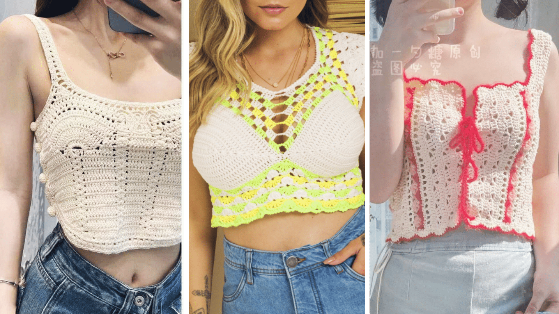 Croppeds de Crochê com Gráficos: Modelos Lindos e Exclusivos