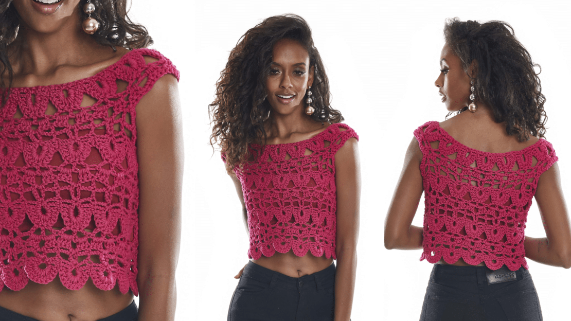 Cropped Pink de Crochê: Charme e Estilo para Arrasar nos Dias Quentes ...