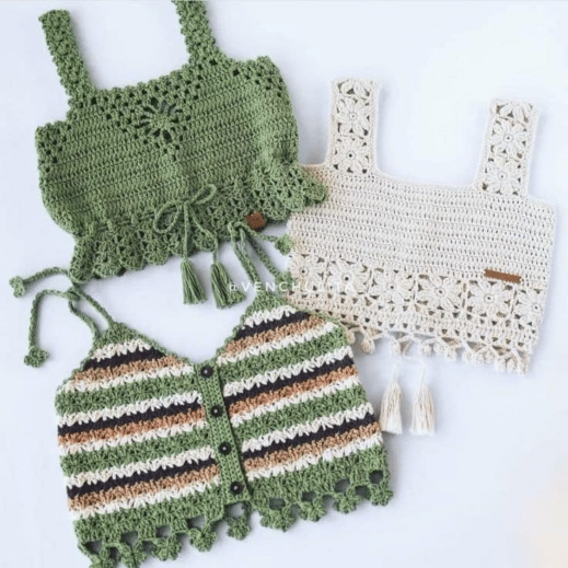 20 Croppeds de Crochê: Inspirações para Criar seu Próprio Ateliê de ...