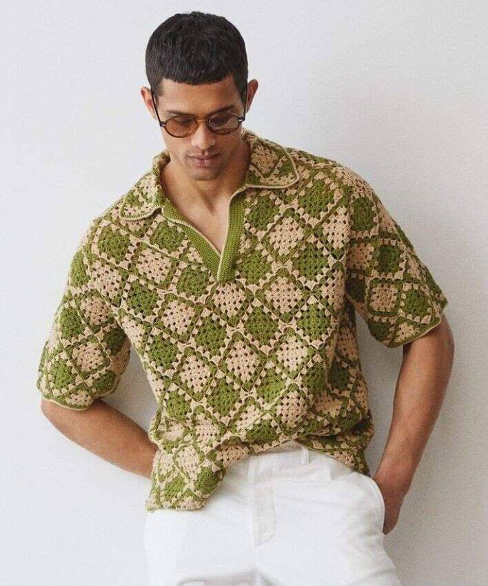 Crochê para Homens: 18 Camisas - Ideias para Te Inspirar