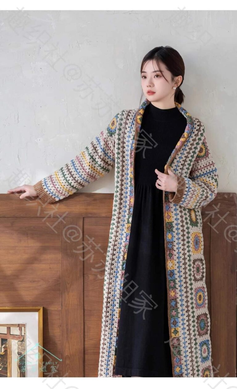 Casaco de Square: Desvendando a Beleza dos Quadrados no Crochê