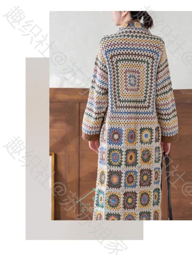 Casaco de Square: Desvendando a Beleza dos Quadrados no Crochê