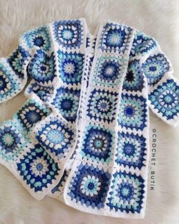 Casacos em Squares de Crochê: Estilo, Criatividade e Sustentabilidade ...