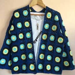 Casacos em Squares de Crochê: Estilo, Criatividade e Sustentabilidade ...