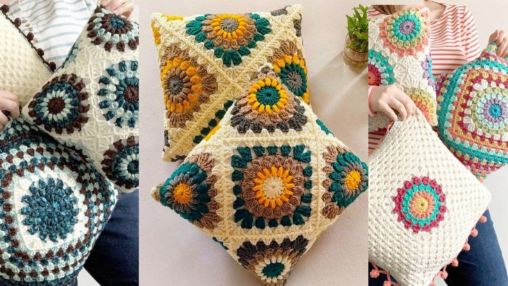 Veja Agora Lindas Almofadas de Crochê Fáceis de Fazer: Conforto e ...