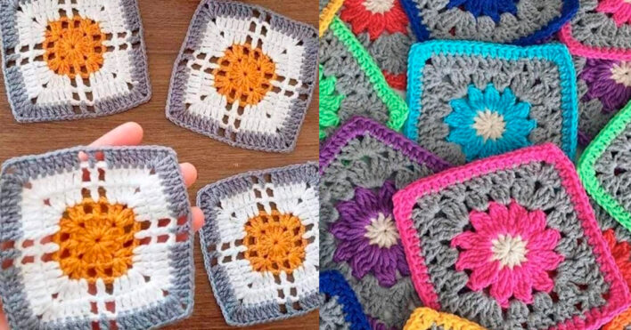O que são Squares de Crochê? Veja Vários e Use em Suas Artes!