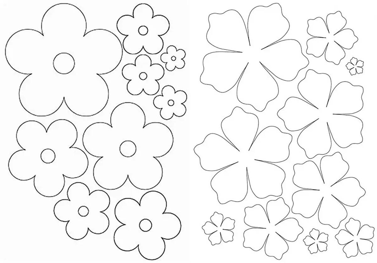 Padroes De Flores Para Recortar Flores Para Pintar E Imprimir AZ