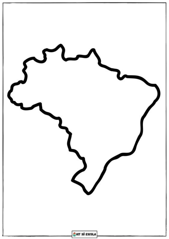 Moldes da Bandeira do Brasil e Mapa para Artesanatos no Dia da ...