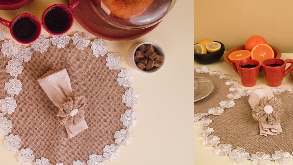 Sousplat de Juta em Patchwork: Adicione Essa Peça a Sua Casa!