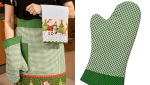Avental e Luva Natalinos em Patchwork: Como Fazer o Seu?