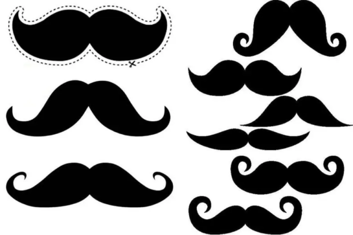 Moldes de Bigodes: Imprima e Crie Diversos Projetos Criativos