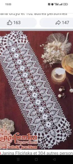 Os Mais Lindos Trilhos de Mesa em Crochê: Gráficos e Tutorial