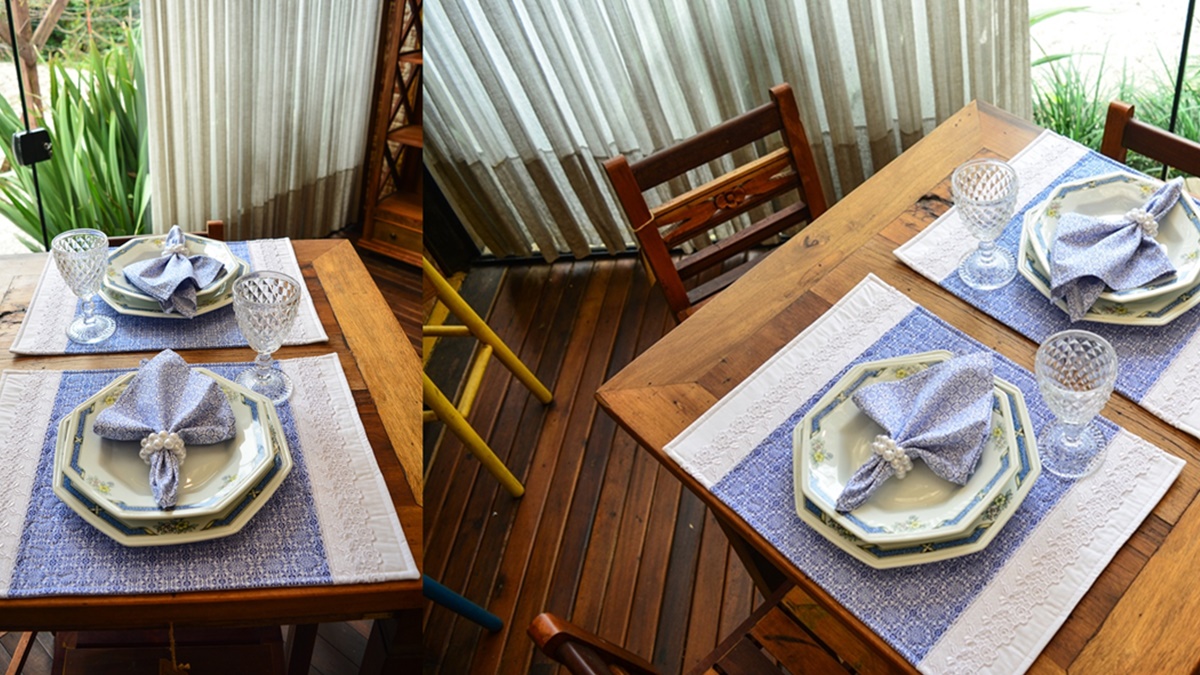 Jogo Americano em Patchwork Azulejo: Aprenda a Fazer o Seu!