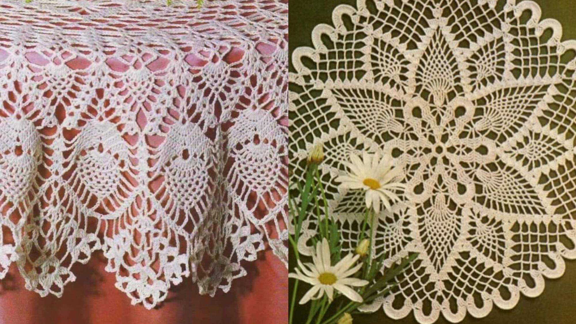 12 Toalhas de Mesa em Crochê: Elegância Artesanal com Gráficos