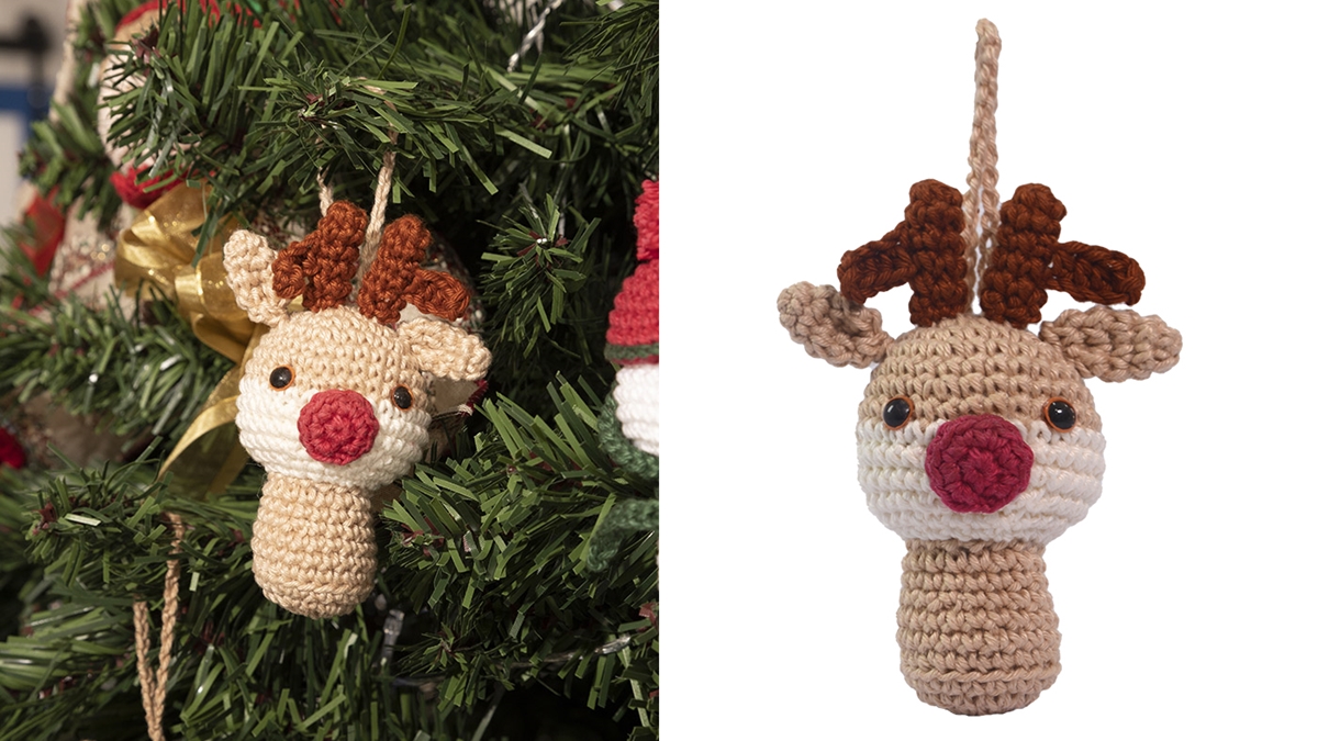 Rena em Amigurumi: Enfeite Perfeito para Sua Árvore de Natal!