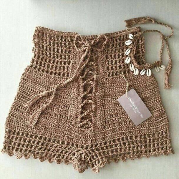 25 Lindos Shorts de Crochê para o Verão: Guia Definitivo com Receita ...