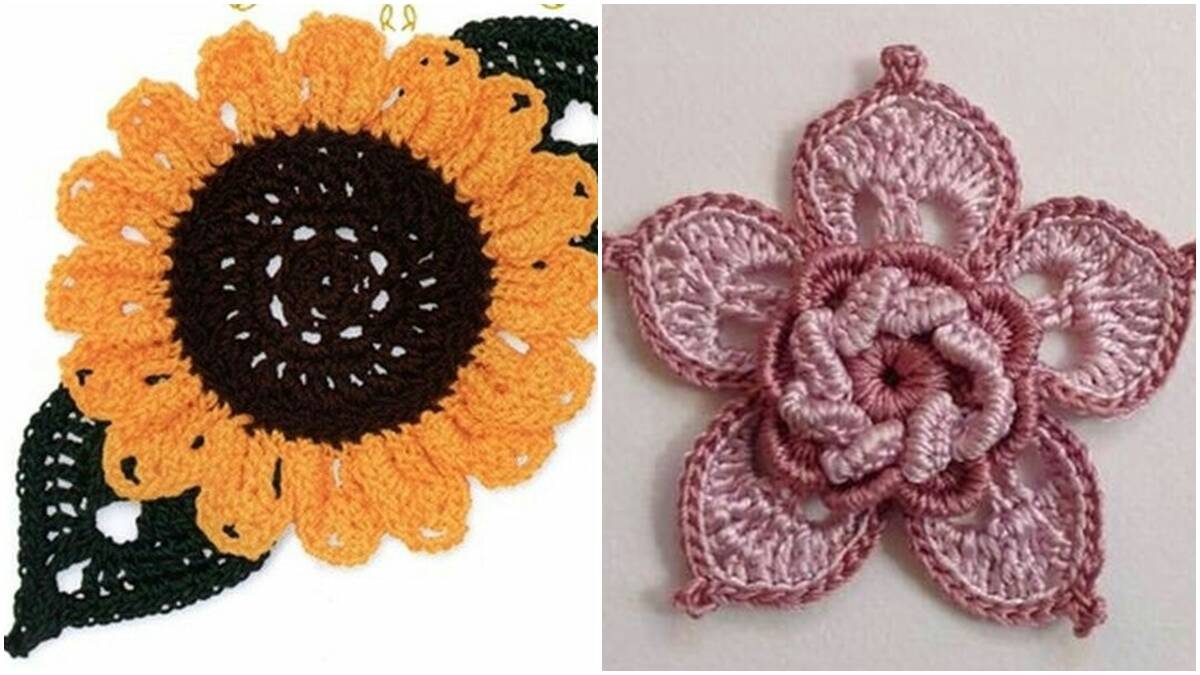 15 Flores de Crochê Lindas Para Adicionar Charme nos Seus Projetos!