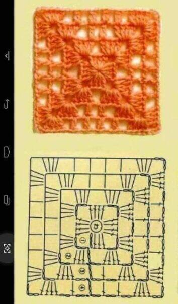 24 Squares de Crochê com Gráficos para Usar nos Seus Projetos!