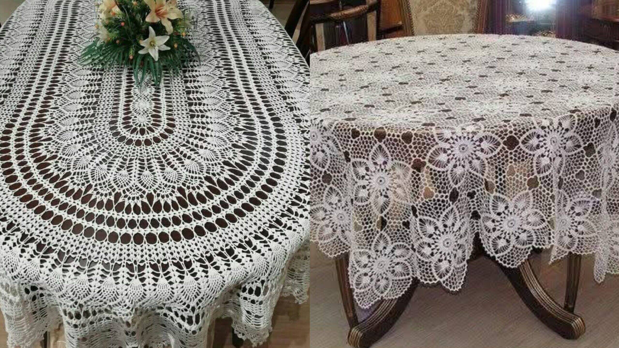 15 Toalhas de Mesa em Crochê de Luxo: Elegância e Artesanato na Decoração