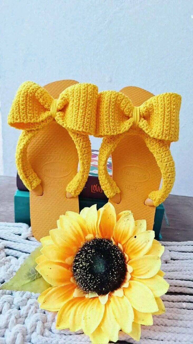 Aprenda tudo sobre chinelos de crochê e descubra modelos lindos para se ...