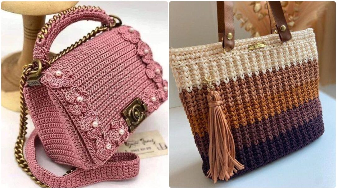25 Bolsas de Crochê de Luxo: Modelos Excepcionais para Um Toque de ...